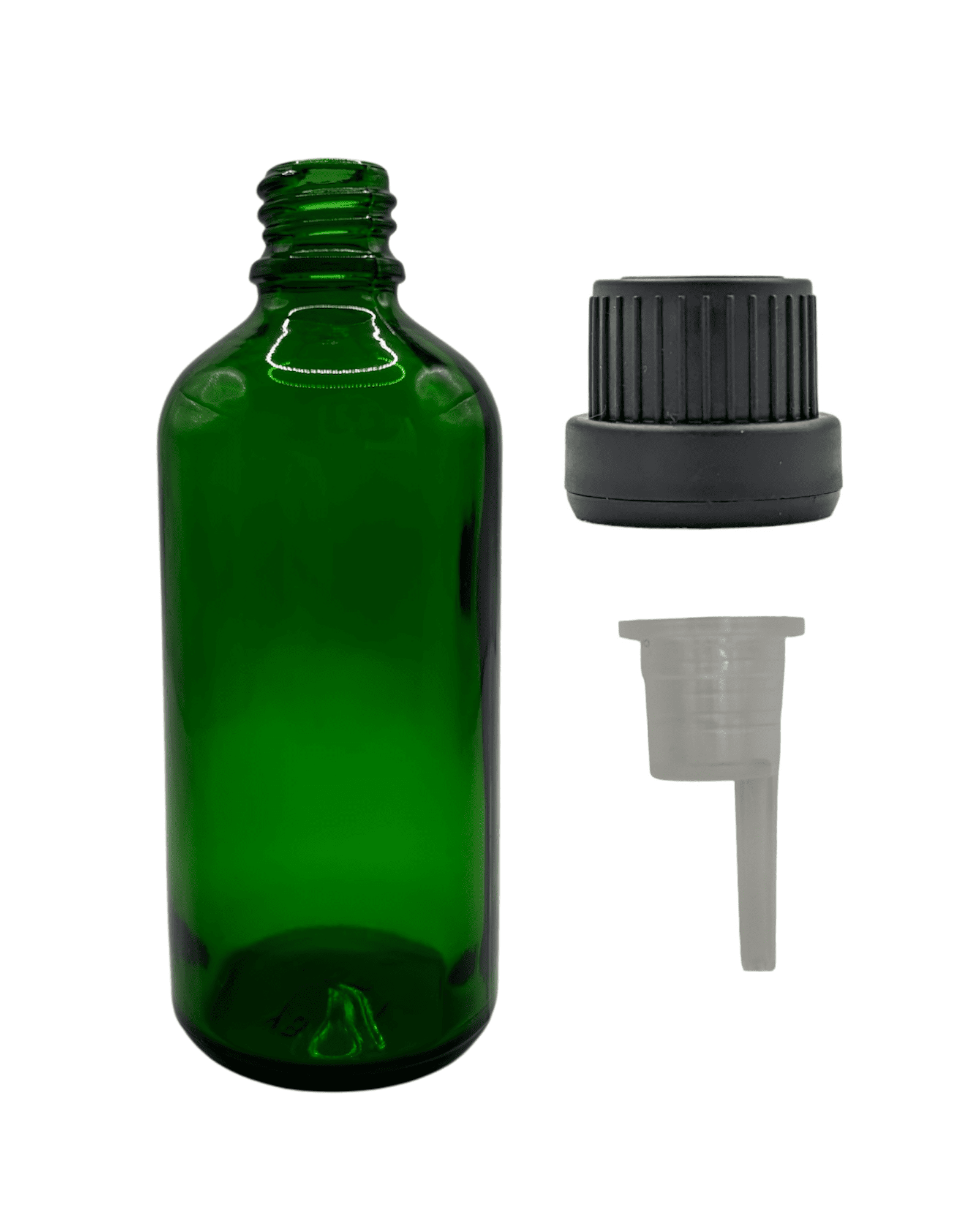100ml Green Glass Dropper Bottle & Dripper insert 1.5mm – Quality Bottles